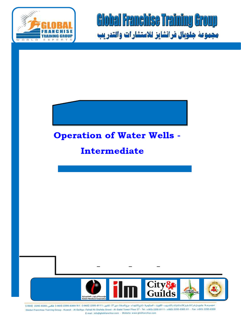 Operation of Water Wells - Intermediate Course Outline | PDF | Water