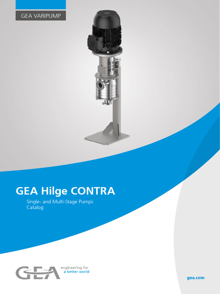 GEA Hilge CONTRA & VARIPUMP Catalog | PDF | Pump | Mechanical Engineering