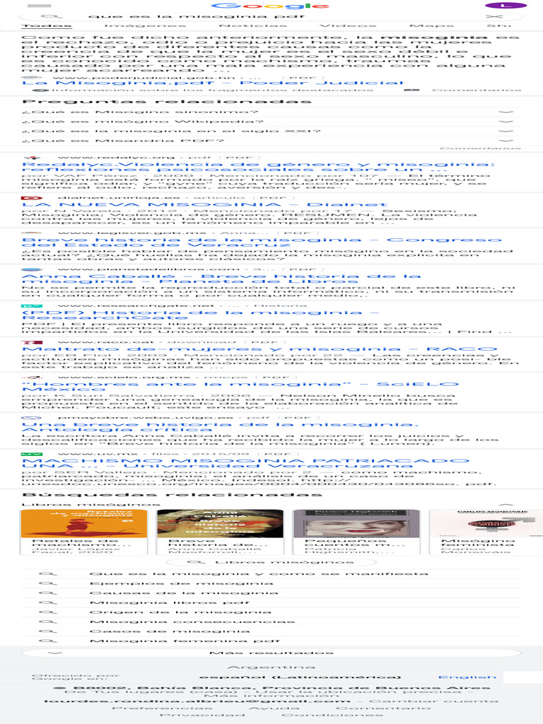 Concepto de Misoginia y sus Causas | PDF | Misoginia | Identidad Política