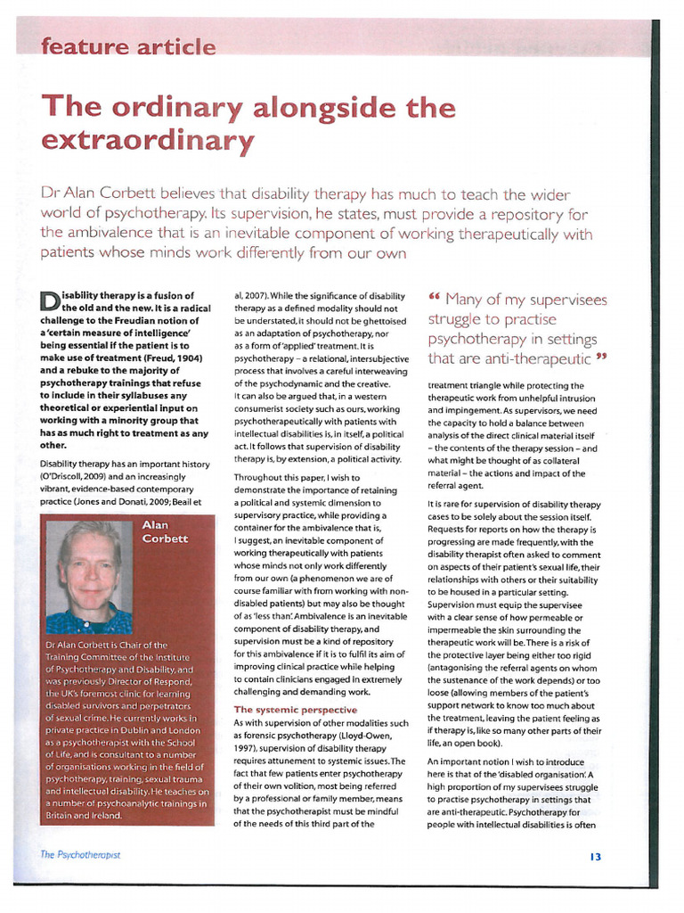 Alan Corbett Supervision in ID | PDF