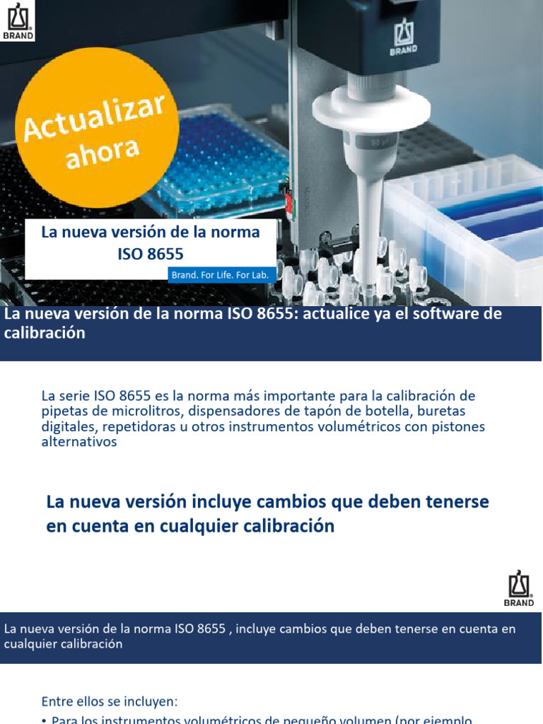 Actualización de la norma ISO 8655:2022 | PDF | Calibración