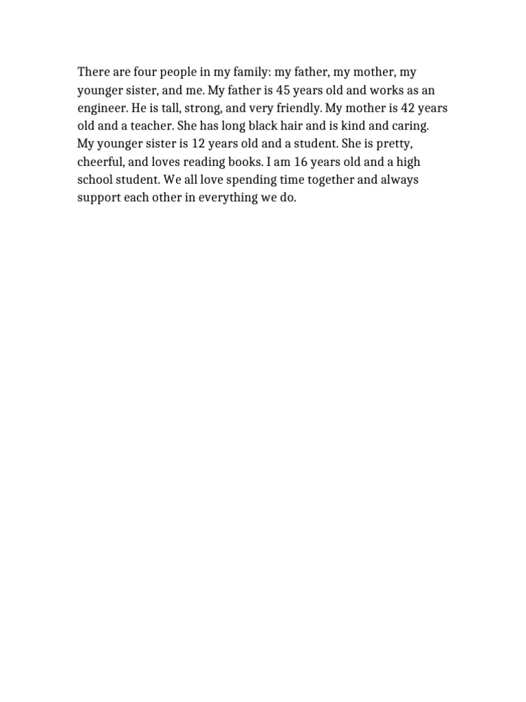 Family Paragraph Font15 | PDF