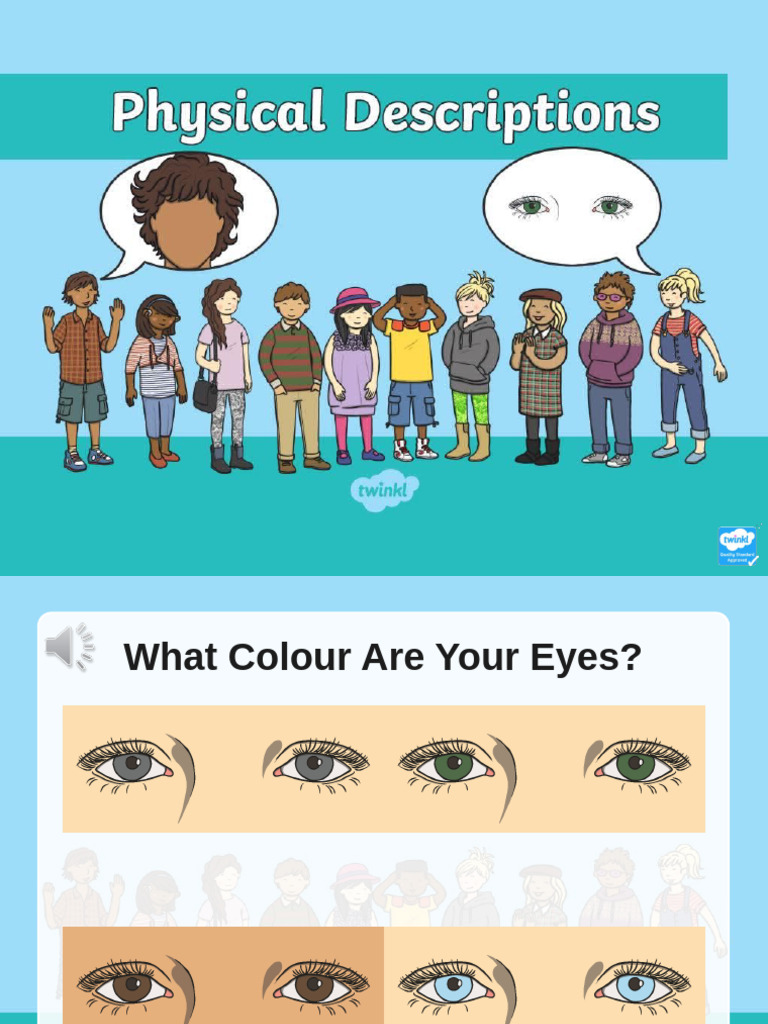 Eye and Hair Color Descriptions | PDF