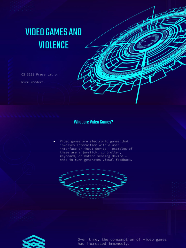 Video Games and Violence: Impact Analysis | PDF | Violence | Video Games