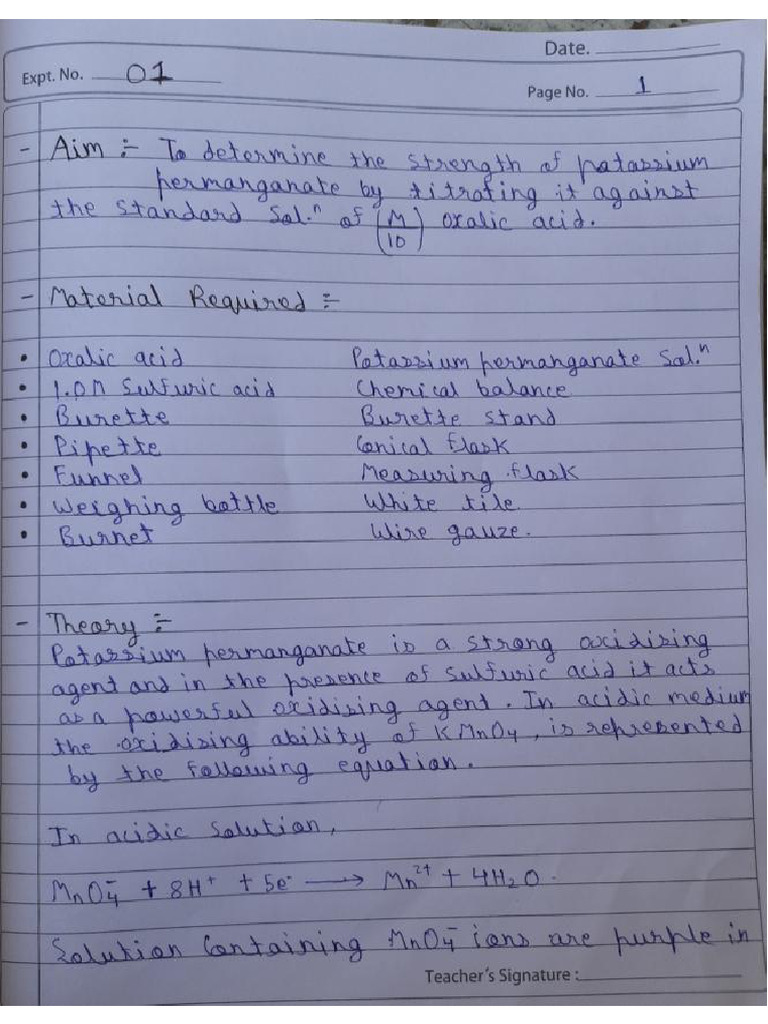 Chemistry File | PDF