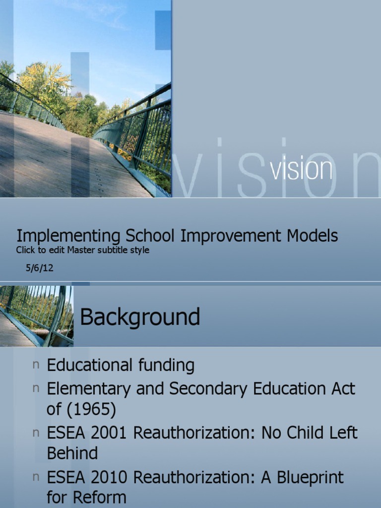 Implementing School Improvement Models - Instructional Leaders | PDF ...