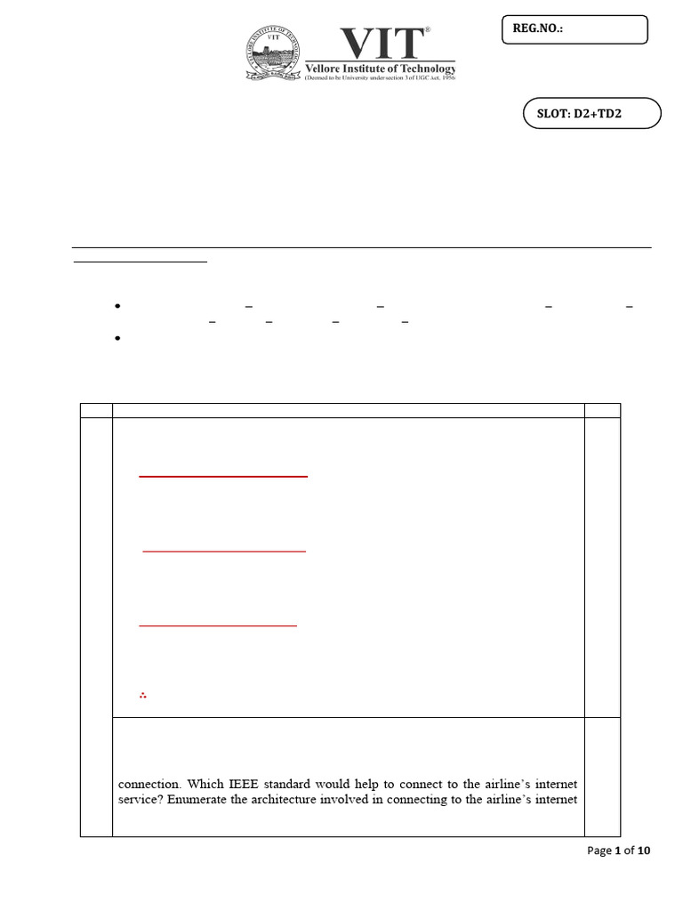 Computer Networks Assessment Test 2024 | PDF | Routing | Computer ...