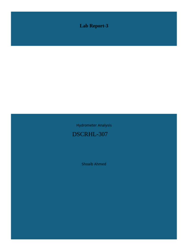 Md. Shoaib Ahmed Lab-3 | PDF | Silt | Applied And Interdisciplinary Physics