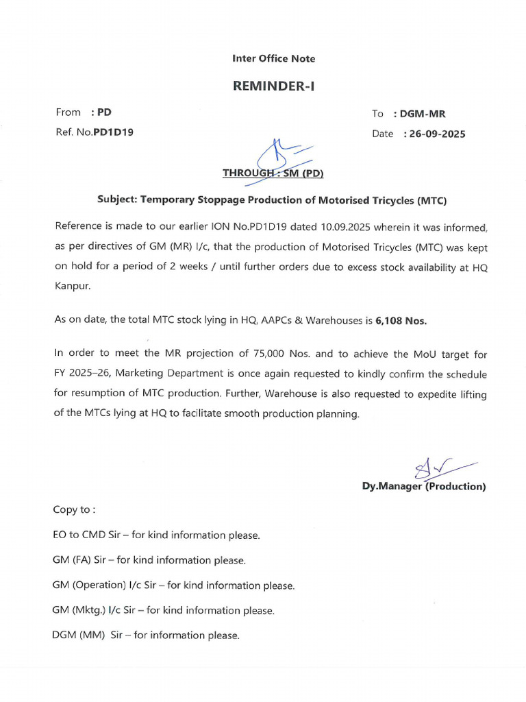 MTC Reminder | PDF