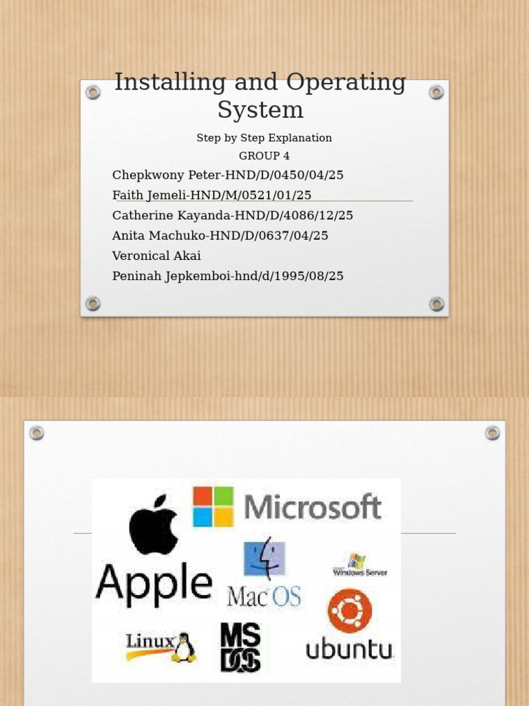 Installing Operating System | PDF