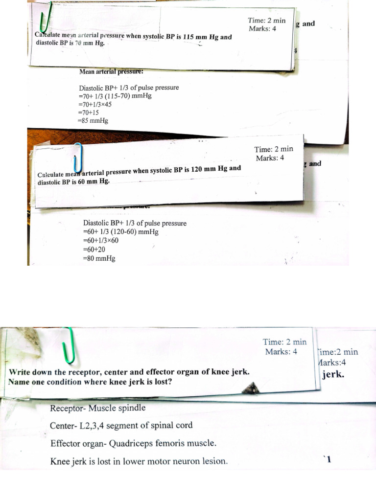 3rd Term Physiology Ospe Question | PDF