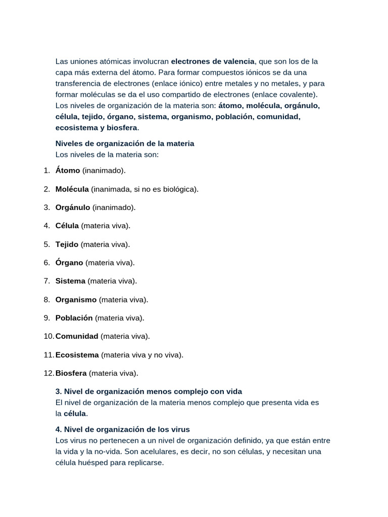 Las Uniones Atómicas Involucran | PDF