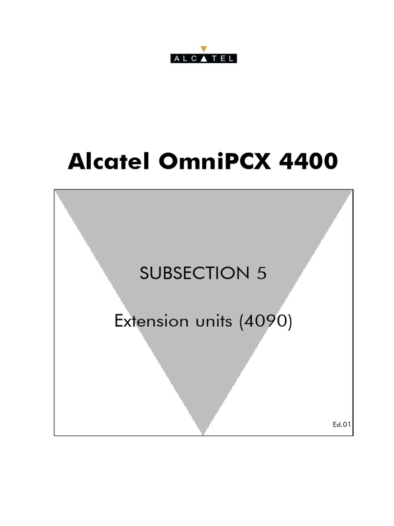 Alcatel OmniPCX 4400 Extension Units | PDF