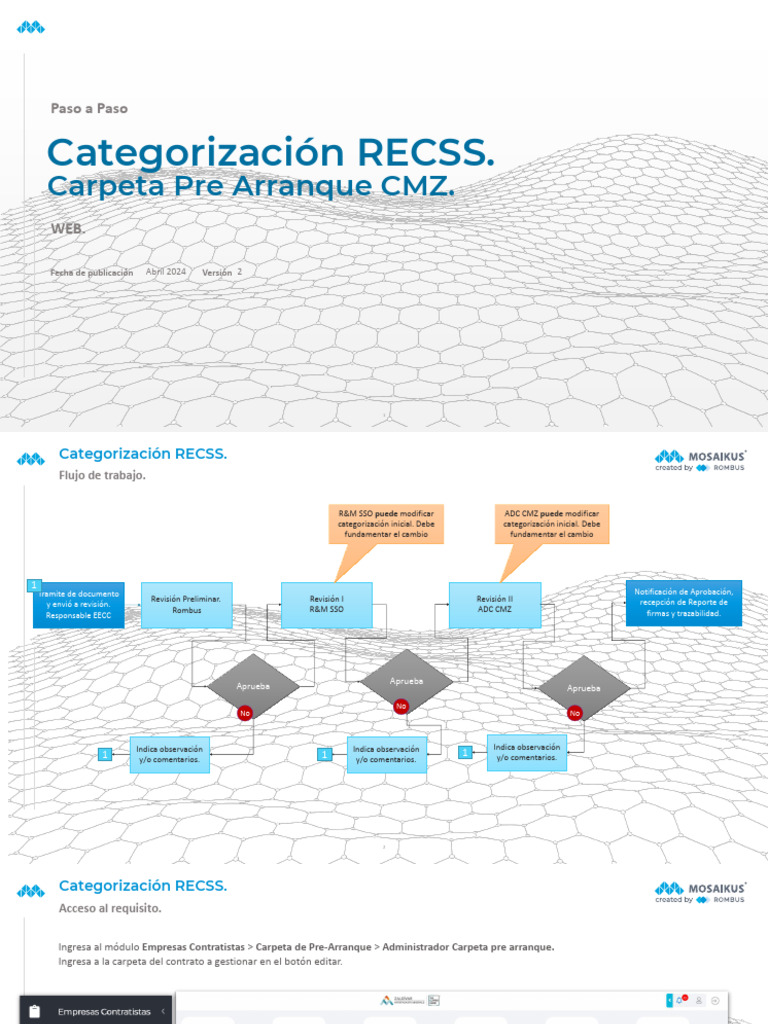 CMZ SSO CDR - 3.6-Requisito Categorización RECSS-V2.01 | PDF ...