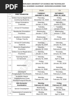 TUT 2026 Academic Calendar Overview | PDF | Academic Term