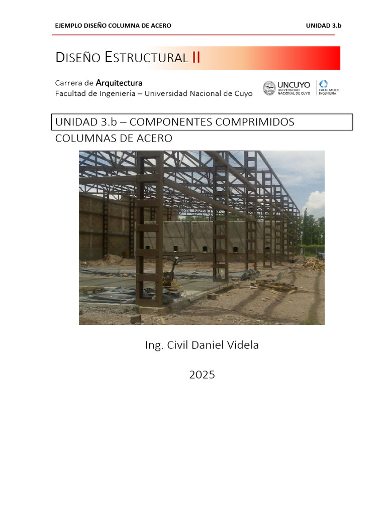 DIES II T03 C 2025 Ejemplo Columna Galpon V3 - 250813 - 111733 | PDF | Ingeniería estructural ...