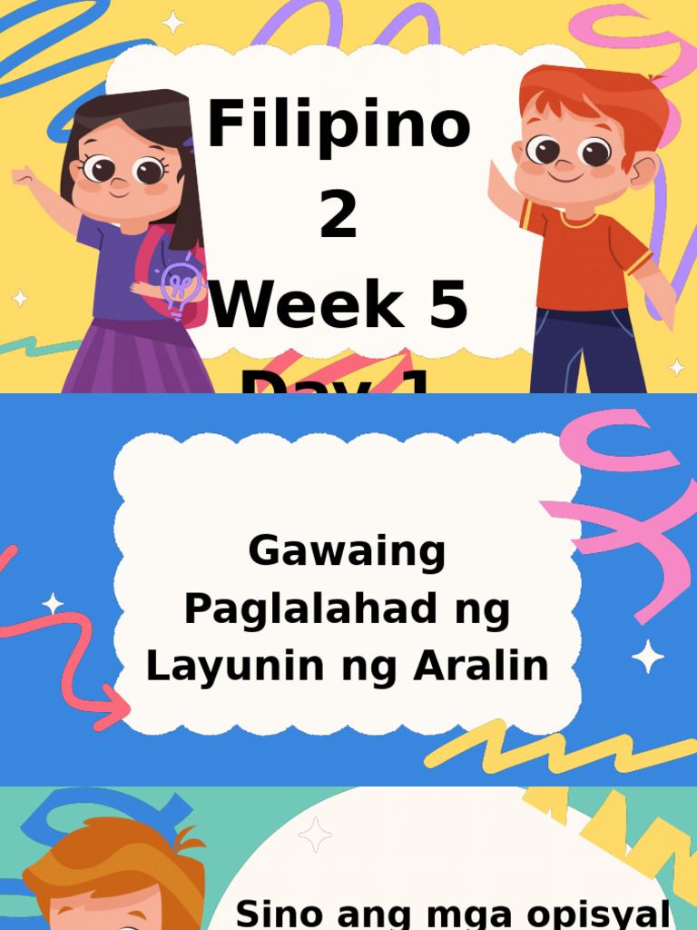 G2 Filipino PPT W5 | PDF