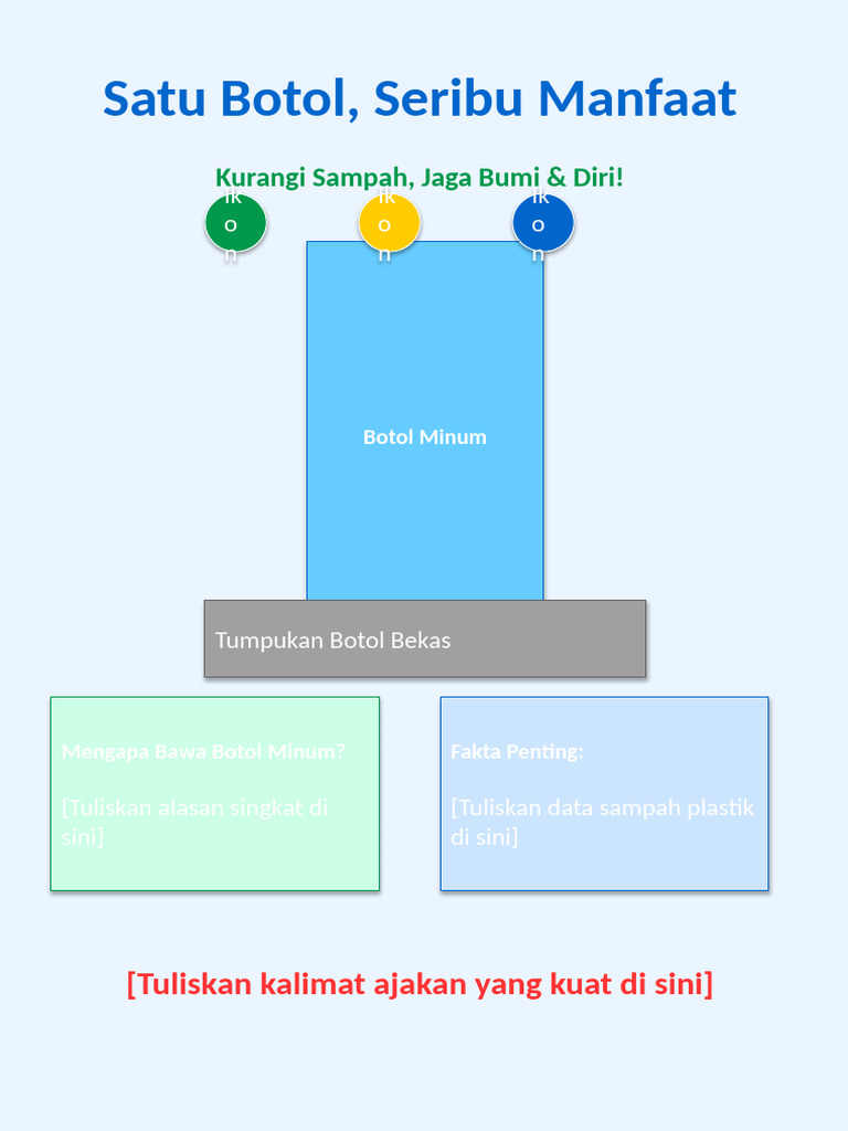Template Poster Botol Berwarna | PDF