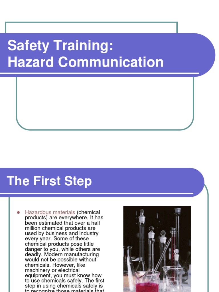 Safety Training (Hazard Communication) | PDF | Dangerous Goods | Toxicity