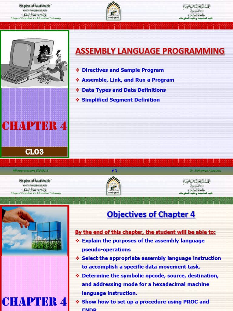 Chapter 4 Assembly Language Programming Lec | PDF | Assembly Language ...