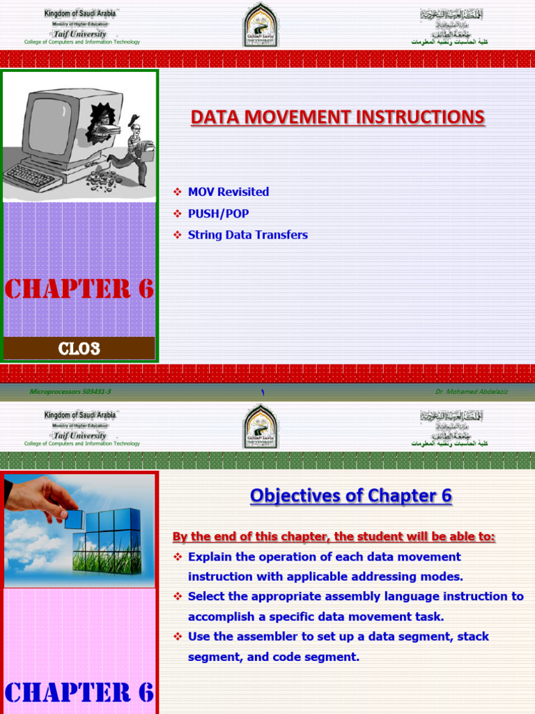 Chapter 6 Data Movement Instructions Lec | PDF | String (Computer Science) | Computer Programming