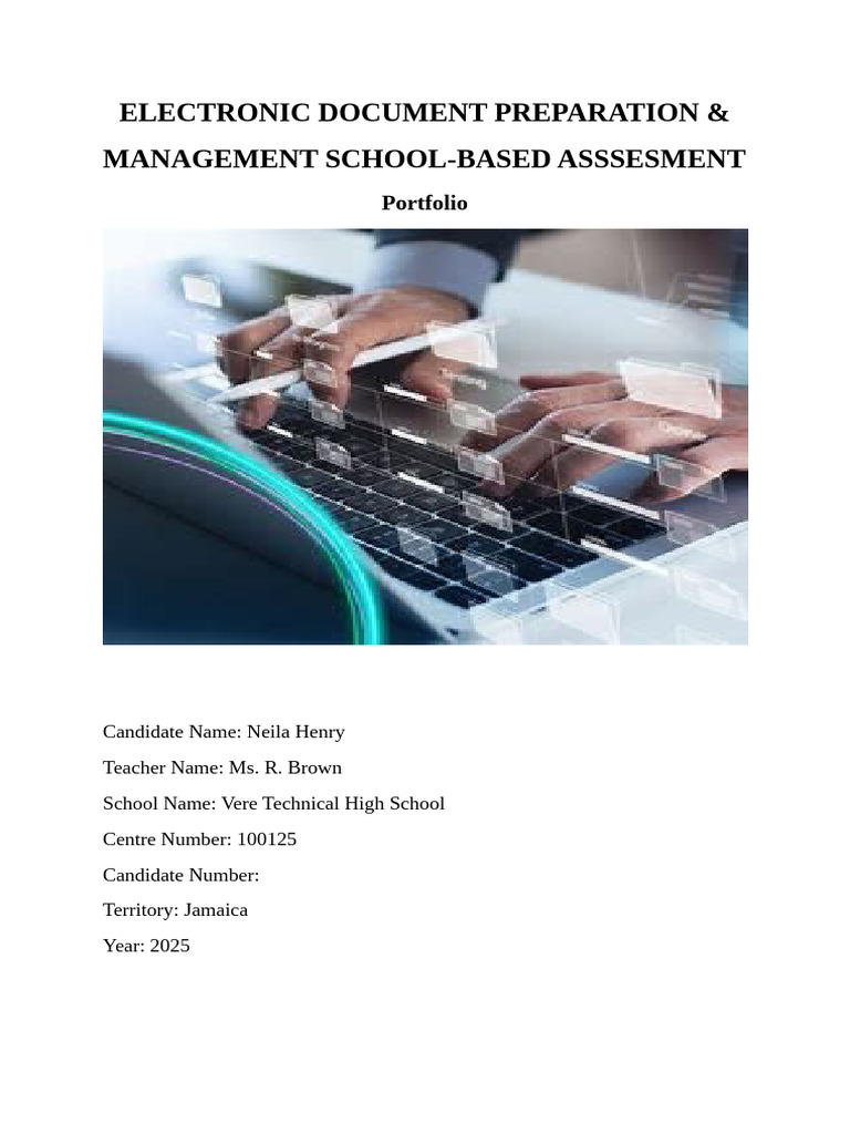 Electronic Document Preparation Management Portfoilo 2 | PDF ...