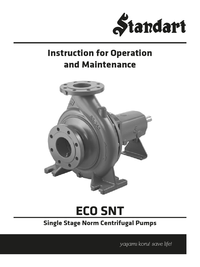 Overhung Rotan Pump Operation Manual | PDF | Pump | Bearing (Mechanical)