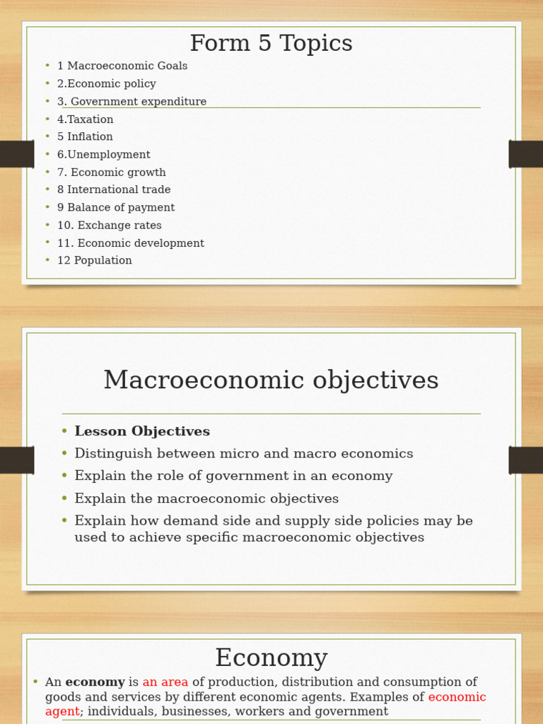 Macroeconomic Objectives and Policies | PDF | Macroeconomics | Fiscal ...