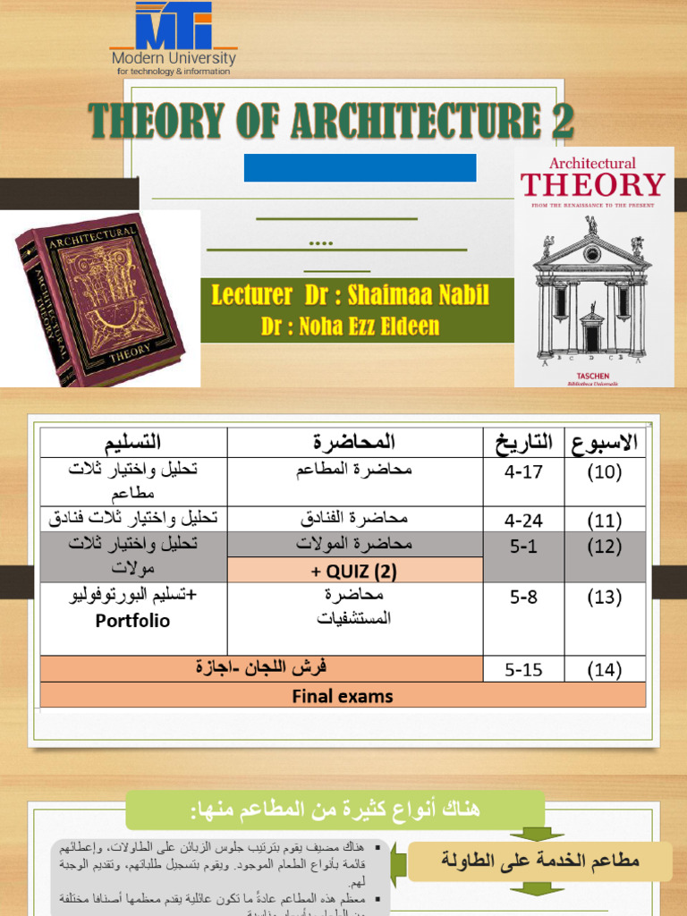 Lec8 - Resturants | PDF