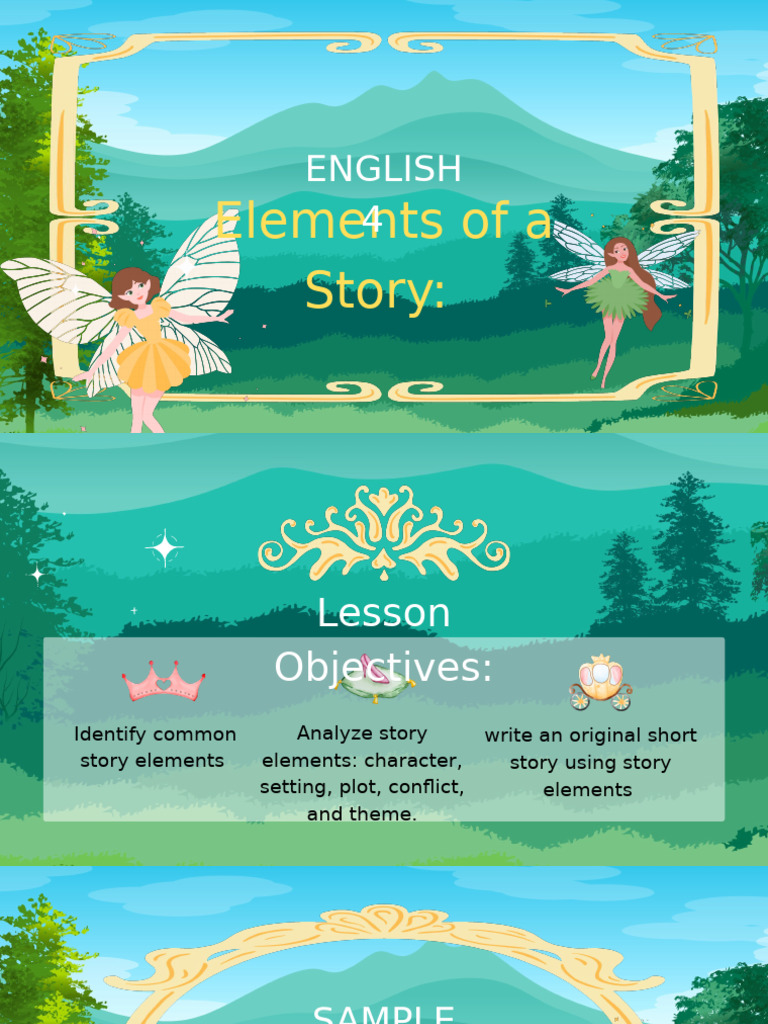 Week 1 Identify Common Story Elements | PDF