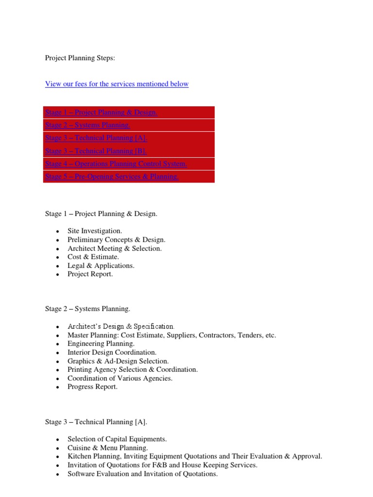 Restaurant Project Planning Guide | PDF | Restaurants | Design