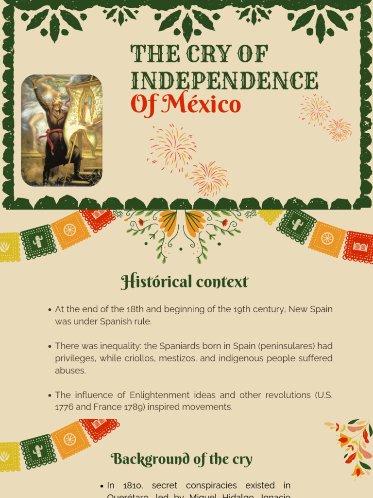 Presentación en Ingles Dia Del Grito | PDF | Latin America | Spanish ...