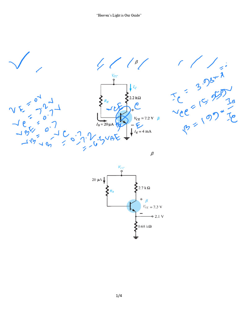 Home Work - DC Biasing of Transistor | PDF | Electronics | Electric Power