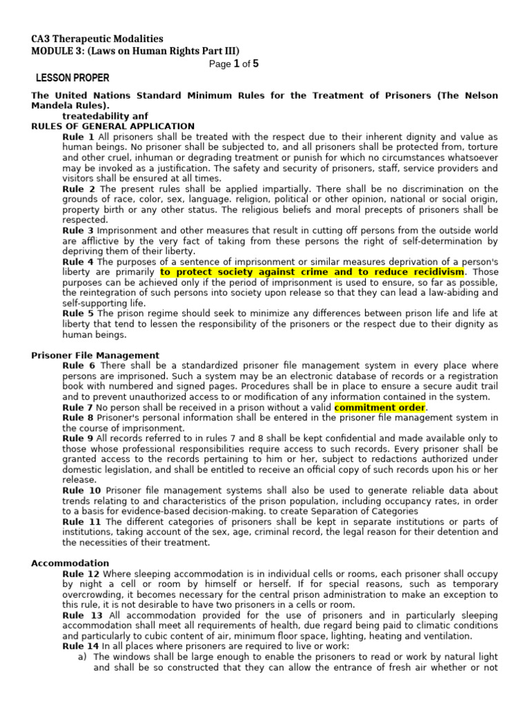 MODULE 3. Lesson Proper | PDF | Prison | Arrest