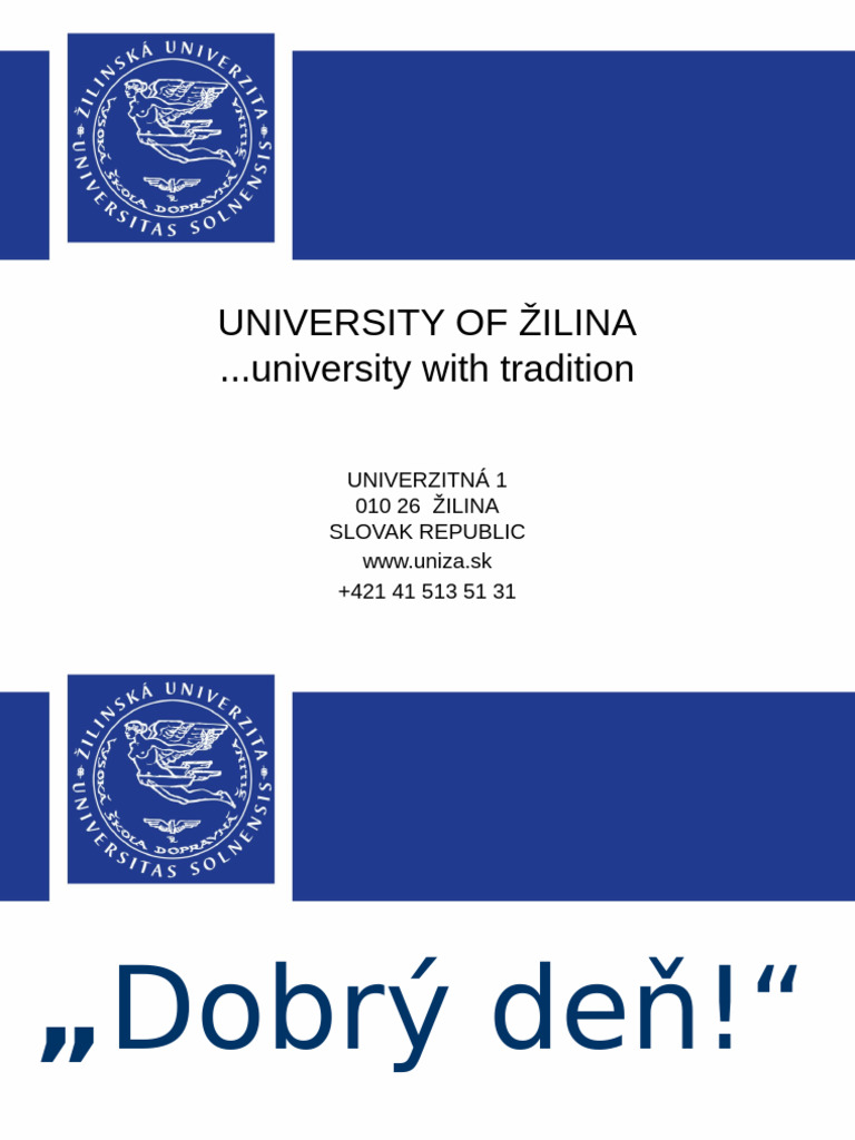 UNIZA Presentation 2016 en Short Edinna Bugaj | PDF | Slovakia ...