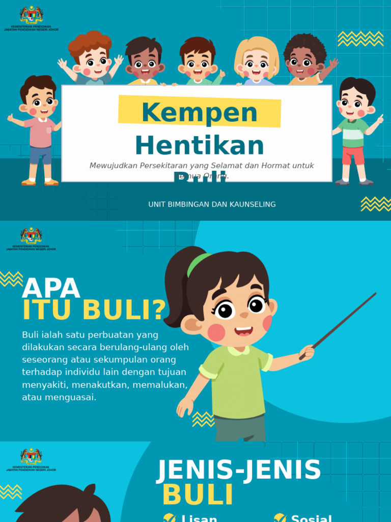 Bahan Kempen Henti Buli Animated | PDF