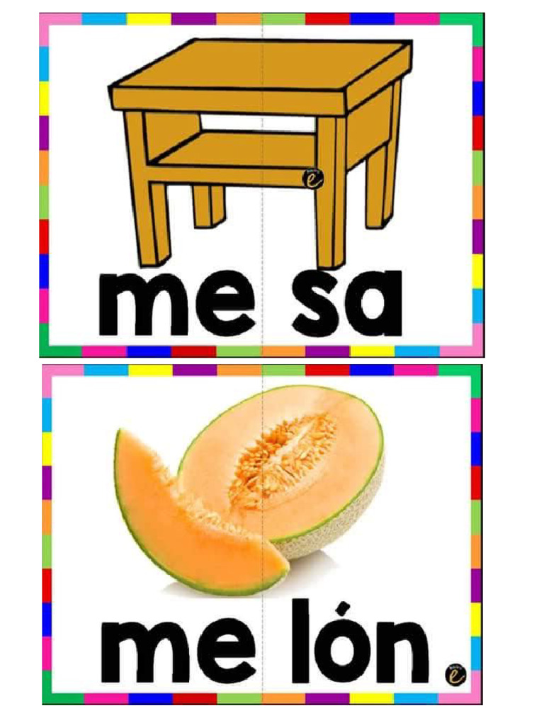 Rompecabezas Silabas | PDF