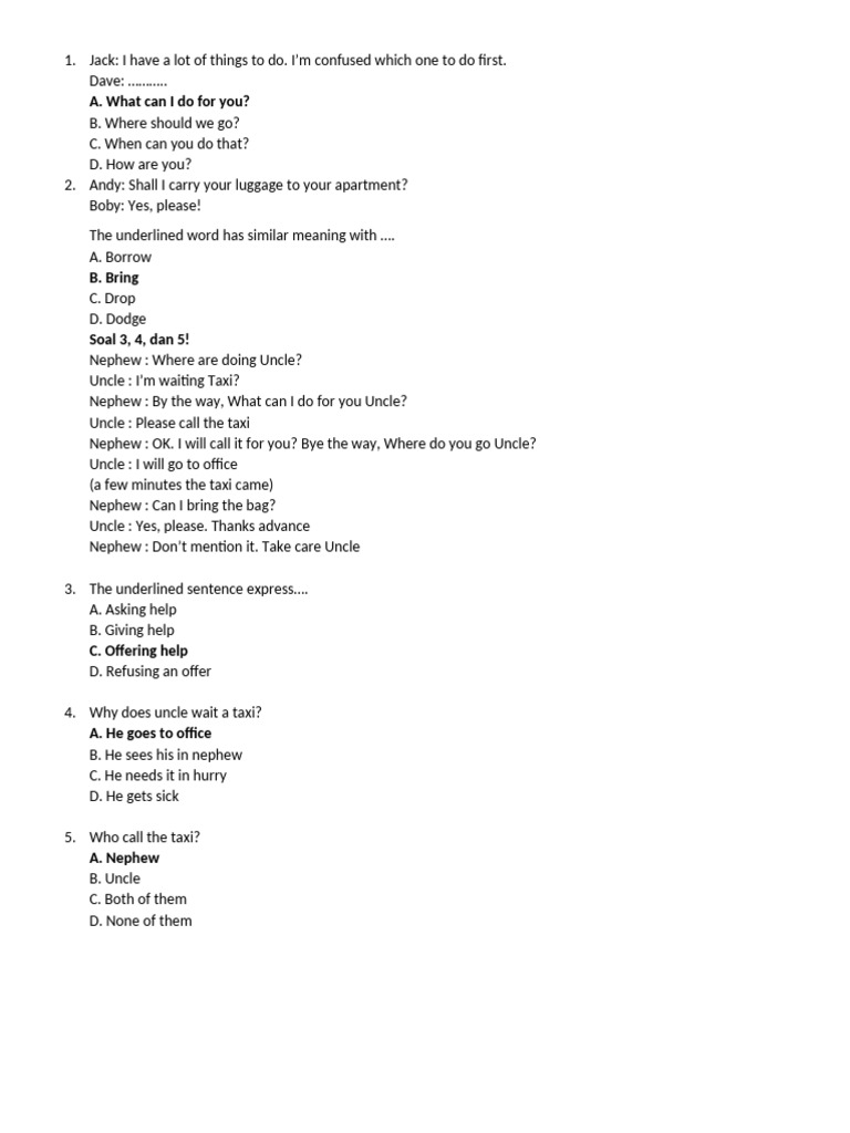 English Conversation Practice Exercises | PDF