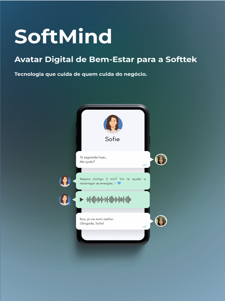 Modelo de Negócio: SoftMind - Avatar Digital de Bem-Estar para A ...
