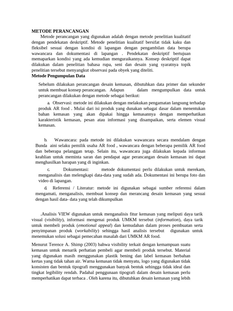 Metode Perancangan | PDF