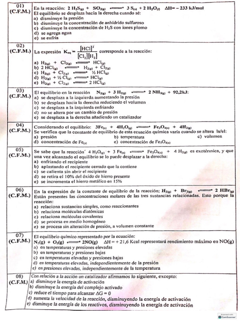 Test Equilibrio 3 | PDF