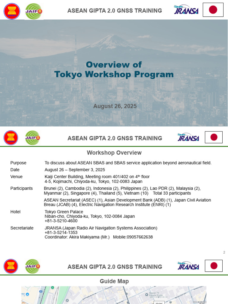 ASEAN GIPTA 2.0 GNSS Workshop 2025 | PDF
