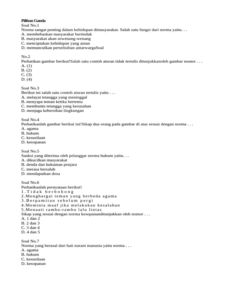 Soal Latihan Bab 3 | PDF