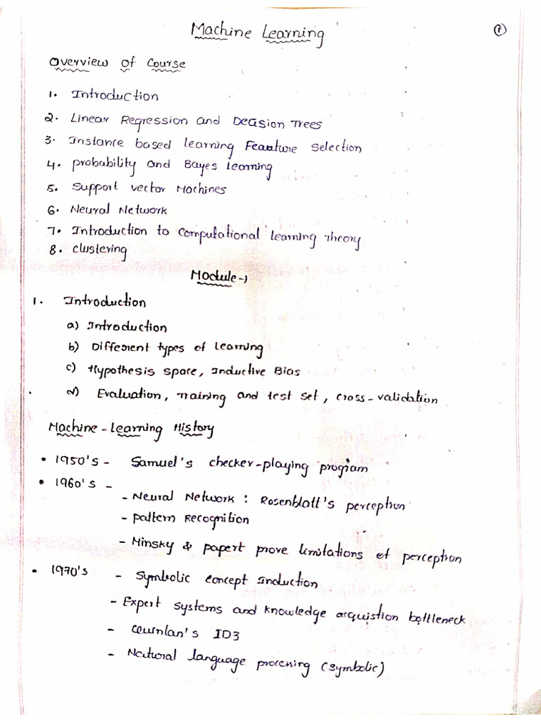 Machine Learning Pdf