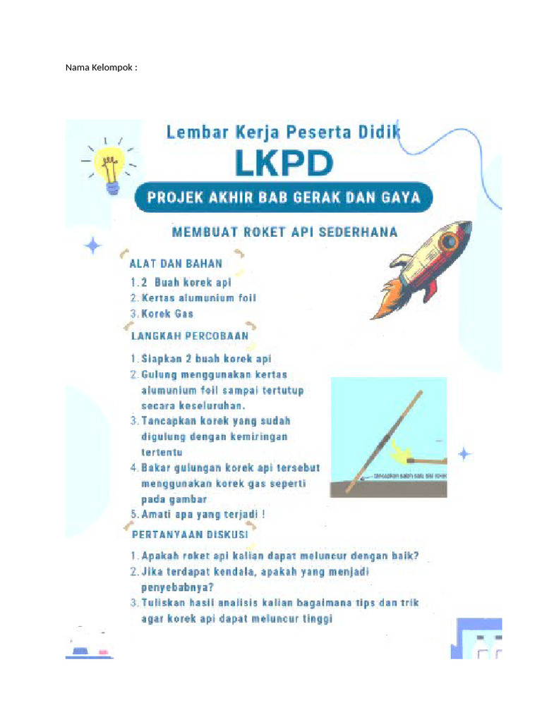 Gerak Parabola Roket: Analisis dan Hasil | PDF