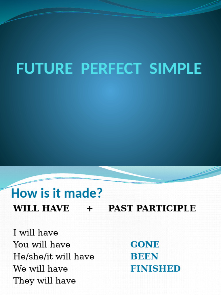 Future Perfect Simple Grammar Drills 54570 | PDF