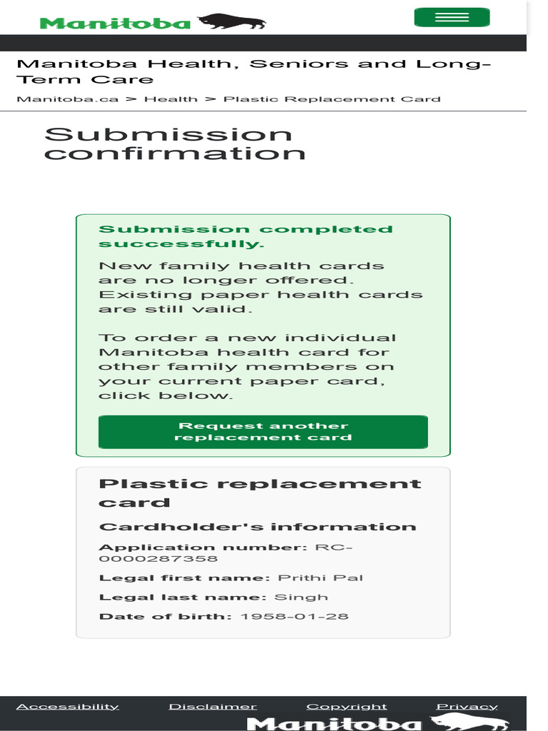 Submission Confirmation Details | PDF