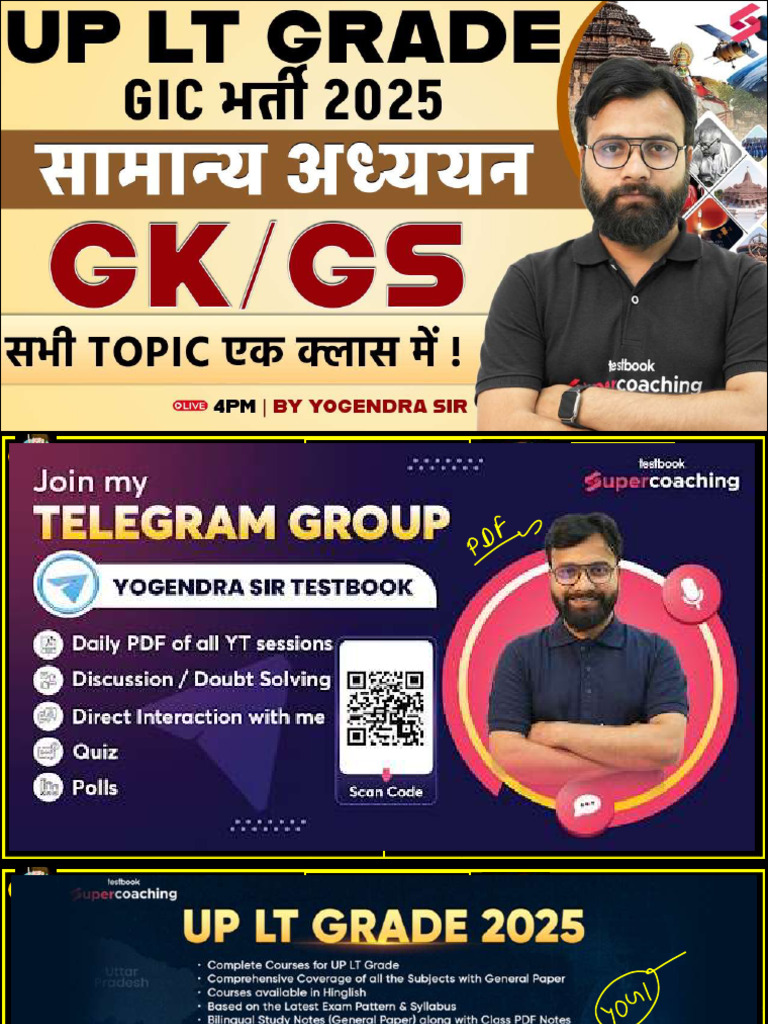 26 September LT Grade GK Gs by Yogendra Sir | PDF