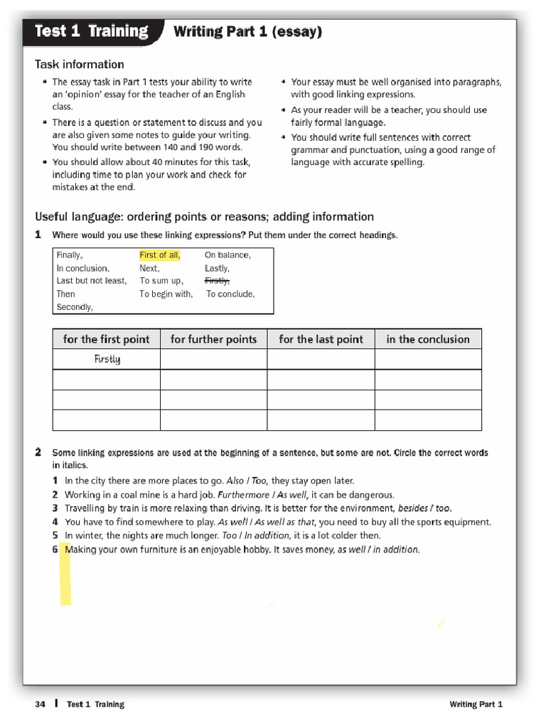 Unit 1 Fce Writing and Listening | PDF