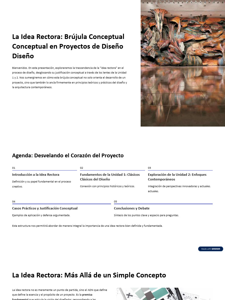 Idea Rectora en Diseño: Guía Conceptual | PDF | Diseño | Experiencia